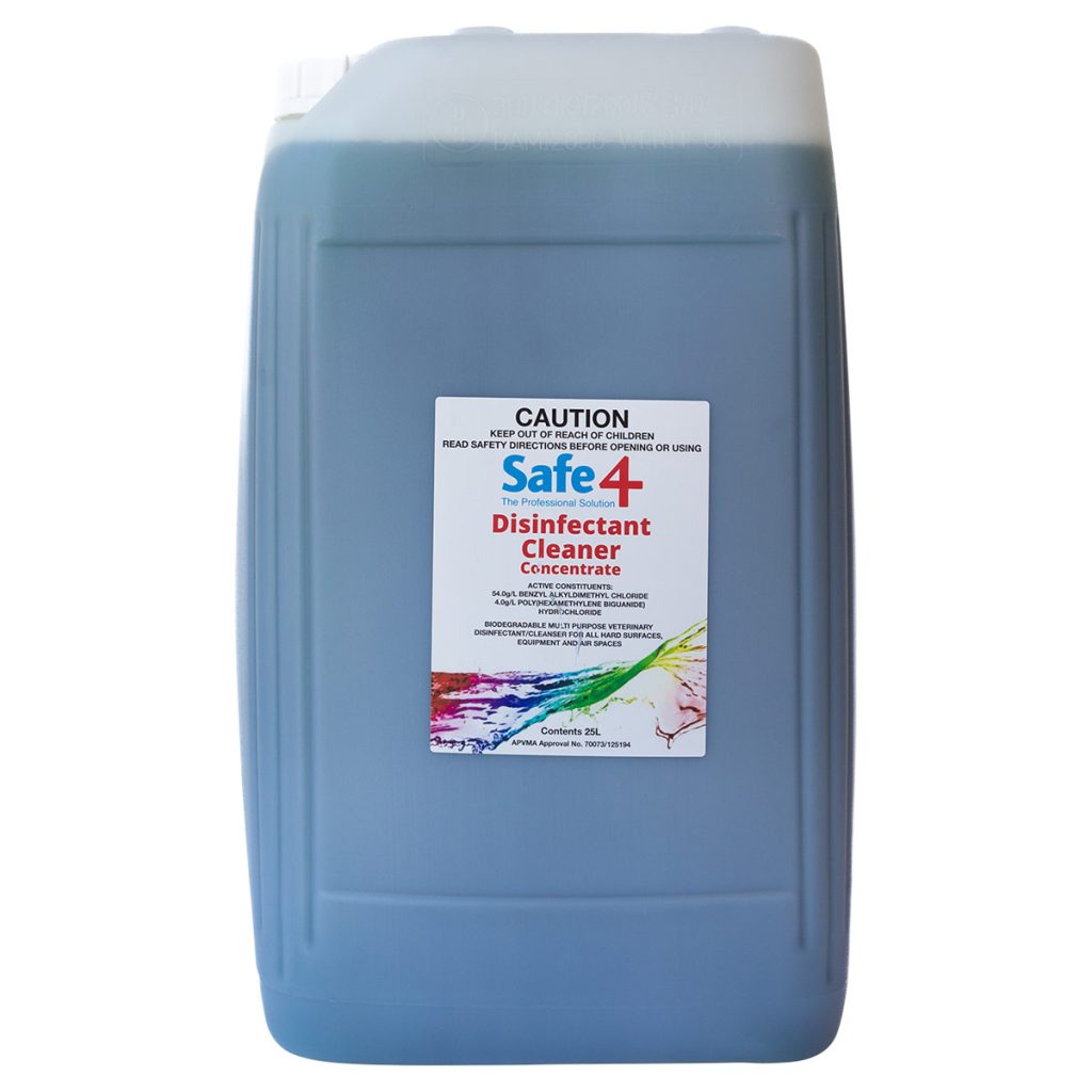 Disinfectant Cleaner Concentrate 25 Litres - Safe4 Australia