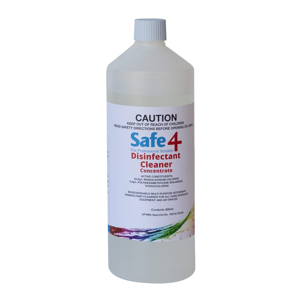 Disinfectant Cleaner Concentrate 900ml - Safe4 Australia