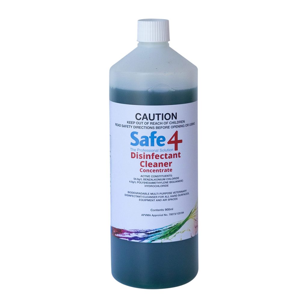 Disinfectant Cleaner Concentrate 900ml - Safe4 Australia